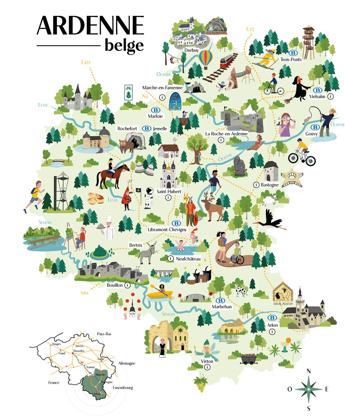 Découvrez la Nouvelle Carte Interactive de l'Ardenne Belge - Marque Ardenne